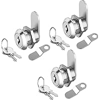 Jayeson 3 Pack Cabinet Locks, Mailbox Lock and Key Secure File Cabinet ...