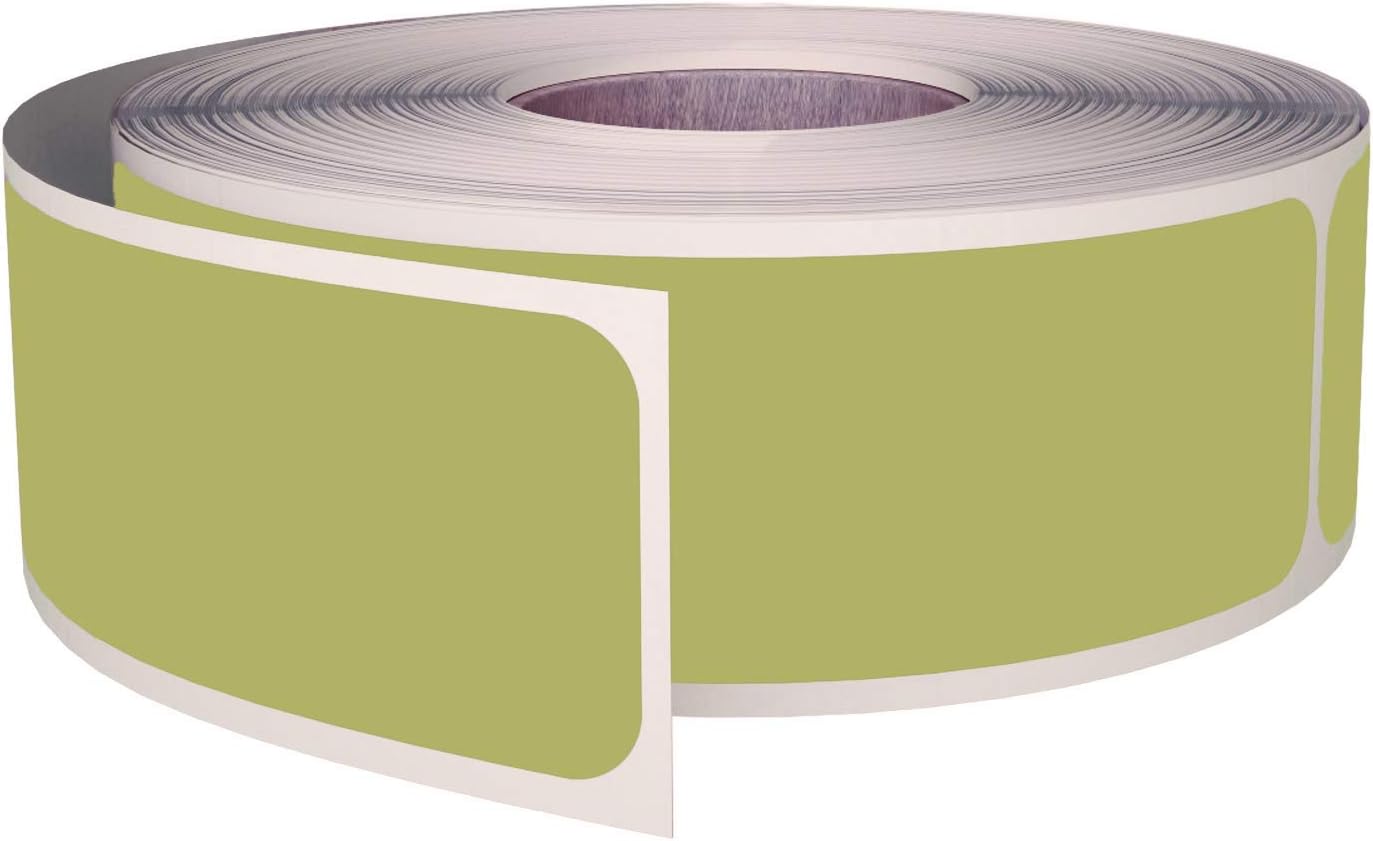 Royal Green Rectangle Label Stickers 3 x 1 inch (7.5cm x 2.5cm) Olive ...