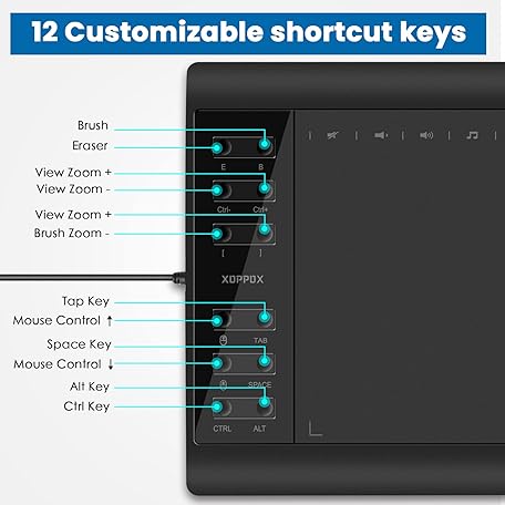 Mua XOPPOX Graphics Drawing Tablet 10 x 6 Inch Large Active Area with ...