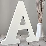Amazon.com: AOCEAN 8 Inch White Wood Letters, Unfinished Wooden Letters ...