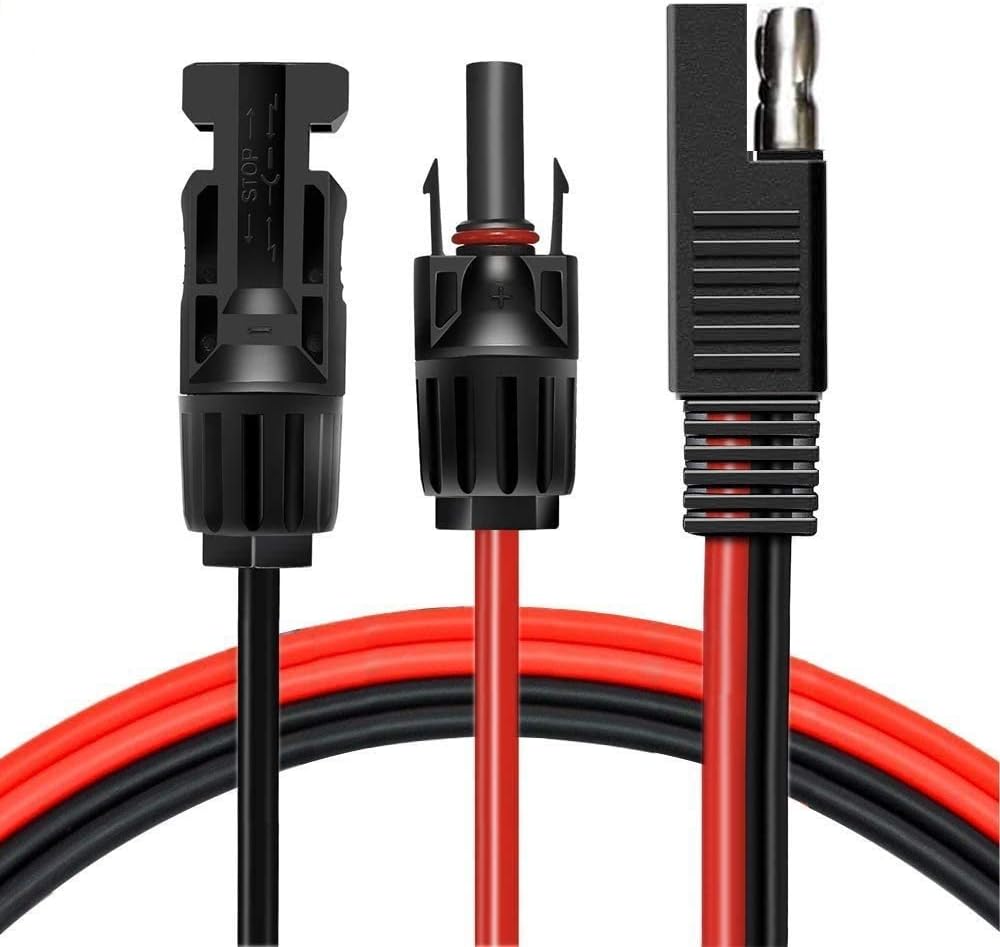 iMESTOU 10AWG SAE Adapter Solar Extension Cable 10 Inch with SAE ...