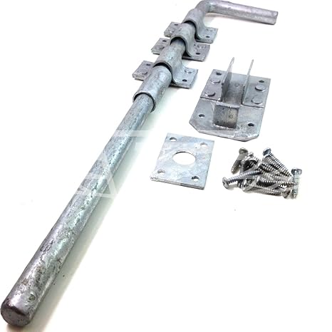 2 BOLTS (18" / 450mm) HEAVY DUTY GARDEN GATE GARAGE STABLE DOOR DROP ...