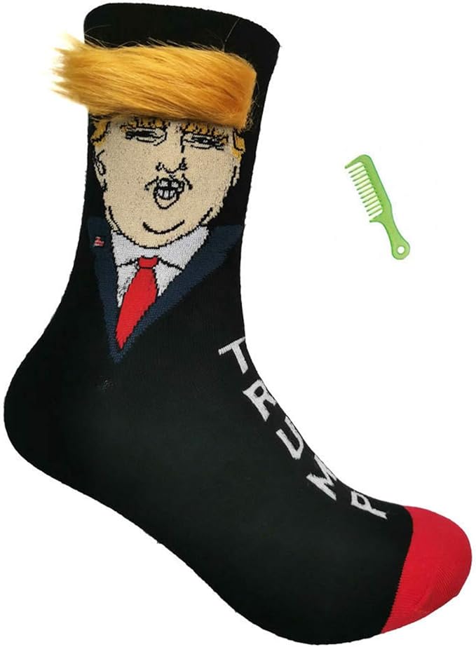 Amazon.com: Donald Trump with 3D Hair 2020 Keep American Great Crew ...