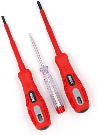 Finder Professional Electricians Screwdrivers Set, 1000V Insulated Soft ...