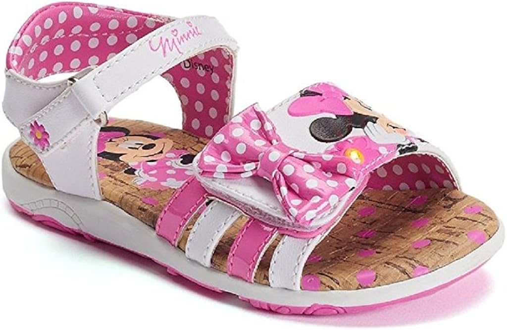 Disney Minnie Mouse Sandals Toddler Girls Light-Up (9) Pink: Amazon.ca ...