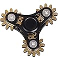 Amazon.com: Pure Brass Fidget Spinner Gears Linkage Fidget Gyro Toy ...