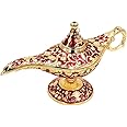 Amazon.com: Honoro Vintage Legend Aladdin Magic Genie Lamp - Metal Carved Wishing Light for Home ...