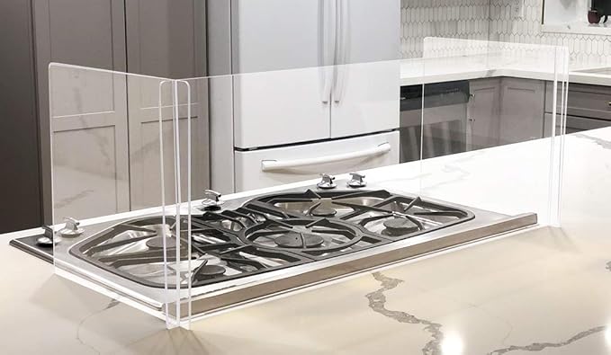 Amazon.com: AcrylicWorld Kitchen Stove Top Splatter Shield Guard or ...
