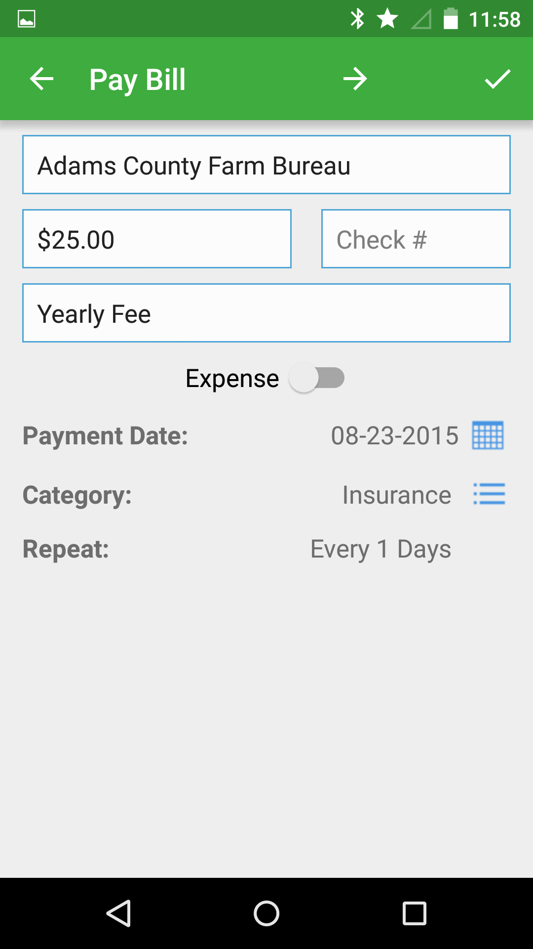 myBill$ Free:Amazon.com:Appstore for Android