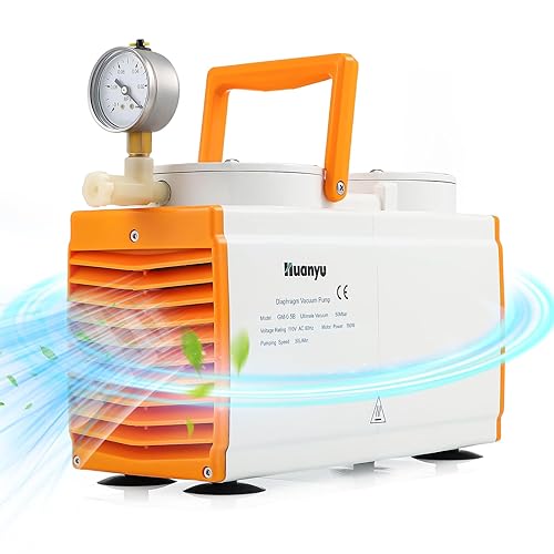 Huanyu Oilless Diaphragm Vacuum Pump 30L/min Lab Vacuum Pump Chemical Resistant No Oil Vacuum ...