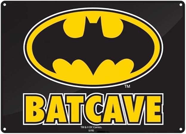 Tin Sign Small Batman Batcave: Amazon.co.uk: Kitchen & Home