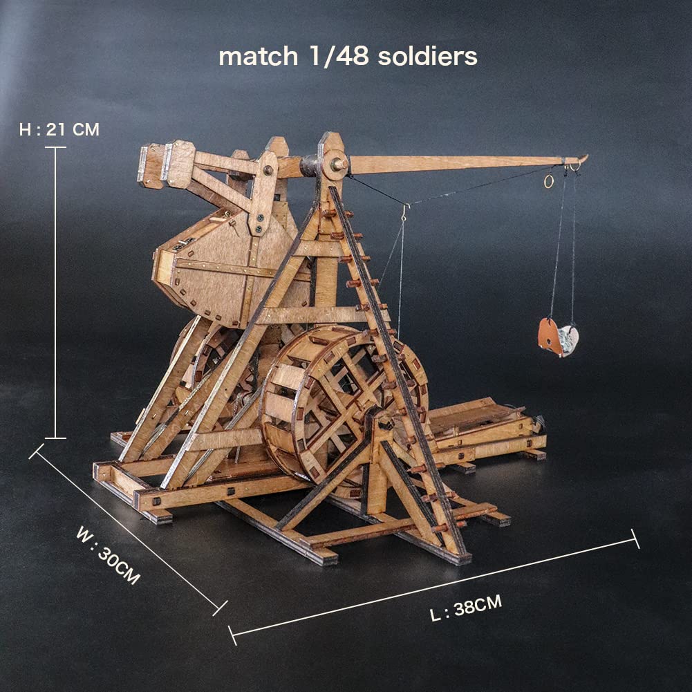 Mua YAQUMW The MINI Counterweight Trebuchet with Wheel Europe Medieval ...