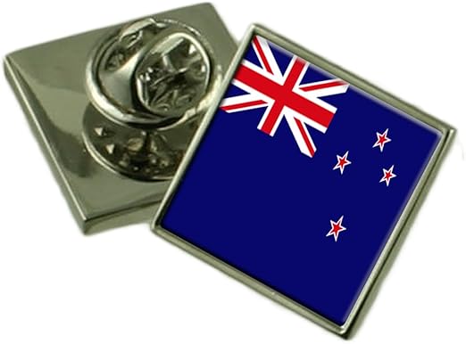 Amazon.com: New Zealand Flag Lapel Pin Badge Solid Silver 925: Clothing