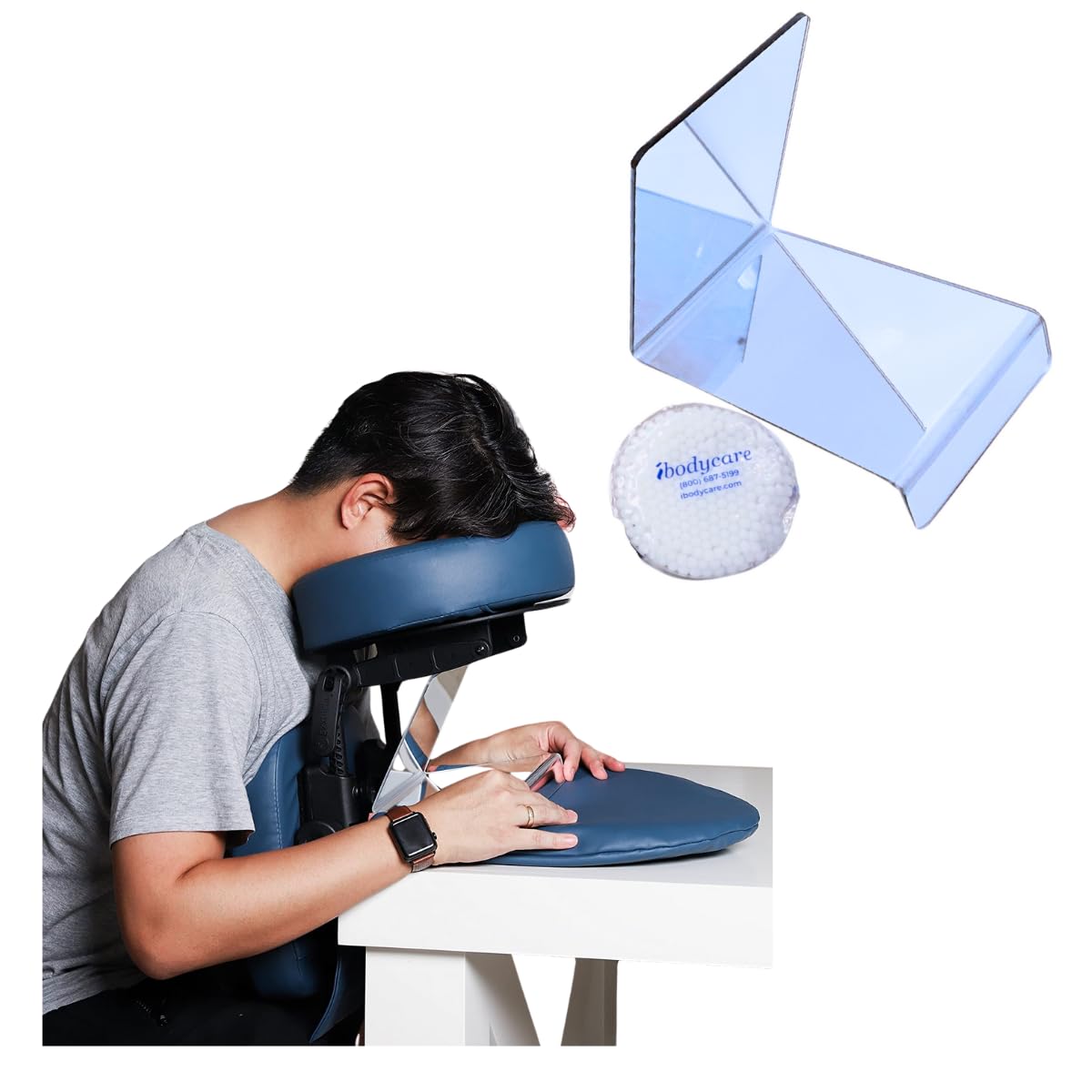 ibodycare 4 Inch Vitrectomy Mirror with Ice Pack for Eye Surgery ...