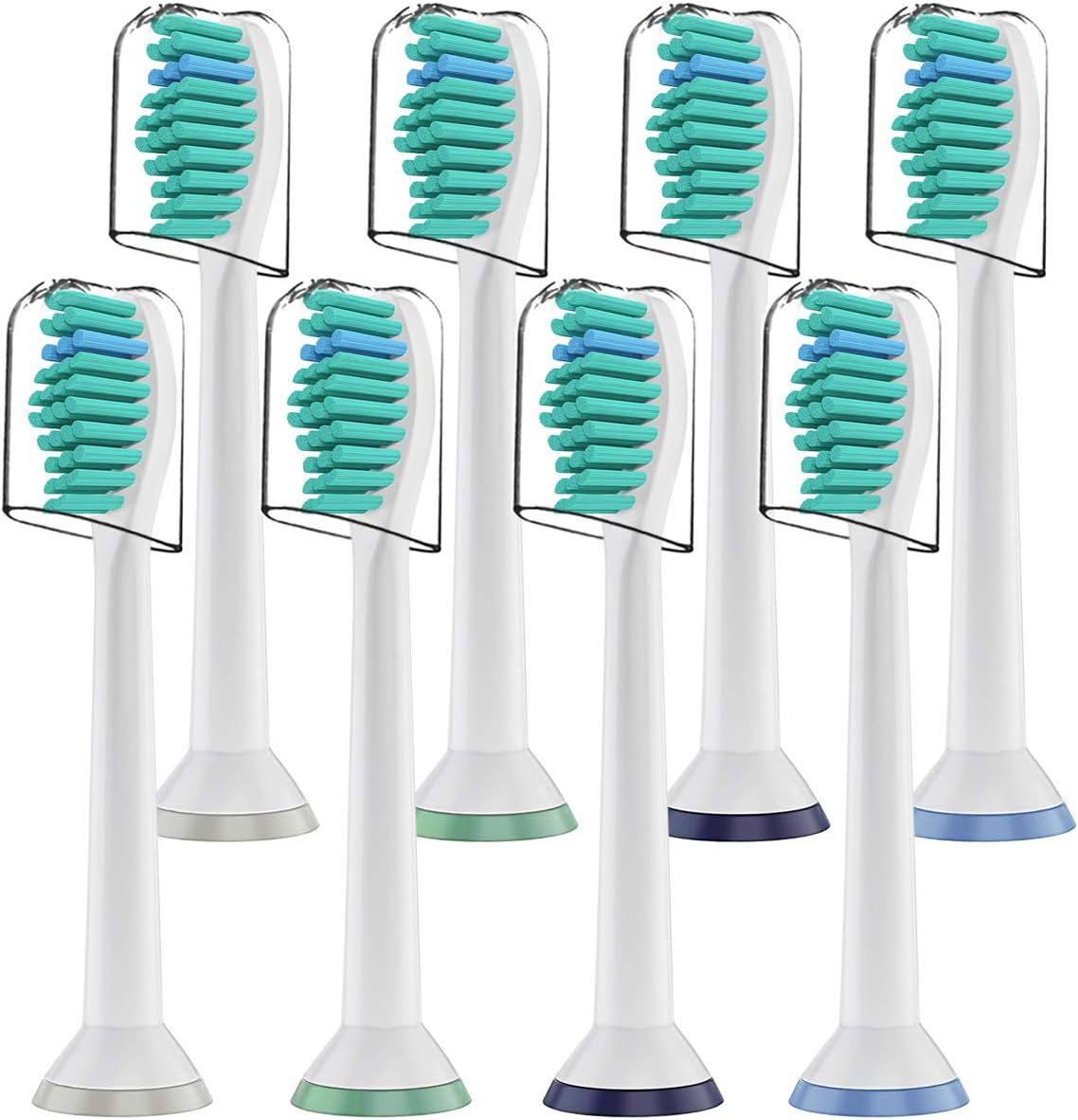 8 Pack Standard Replacement Toothbrush Heads for Philips Sonicare ...