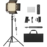 Amazon.com : RGB Photography Video Lighting Kit, 2 Pack 50W Bi-Color ...