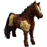 Amazon.com: Harrycle Horse Piñata Cowgirl Pinatas Brown Horse Piñata ...
