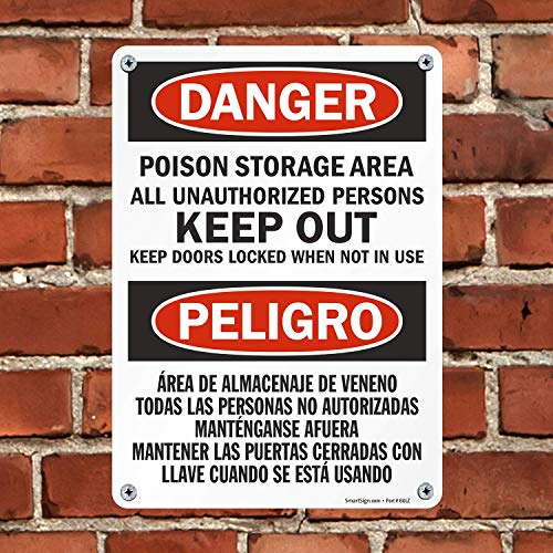 Danger Poison Storage Area Sign at Albert Stallings blog