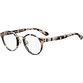 Kate Spade JOHNNA Plastic Round Eyeglasses, Pink Havana, Medium at ...