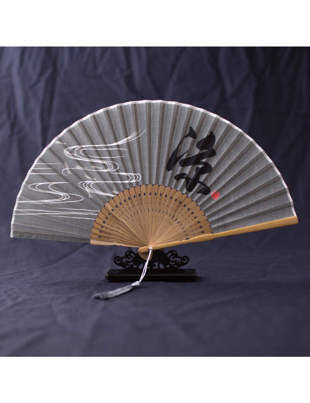 CHRDW Chinese Fengshui Ink Folding Fan Summer Palace Fan Retro Dance ...