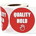 Amazon.com : 300 Quality Hold Stickers, 2" Round QC Hold Stickers ...