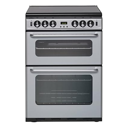 NH600TSIDOMSIL Gas Cooker with 4 Gas Burner Hobs in Silver: Amazon.co ...