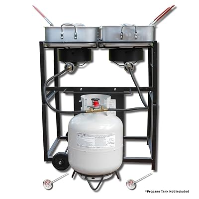 Buy King Kooker KKDFF30T 30-Inch Dual-Burner Outdoor Propane Frying ...