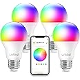 Linkind Smart WiFi Light Bulb, A19 E26 RGBW LED Bulb, Dimmable ...