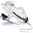 Amazon.com: Electric Stimulation Long Chastity Cock Cage E-Shock ...