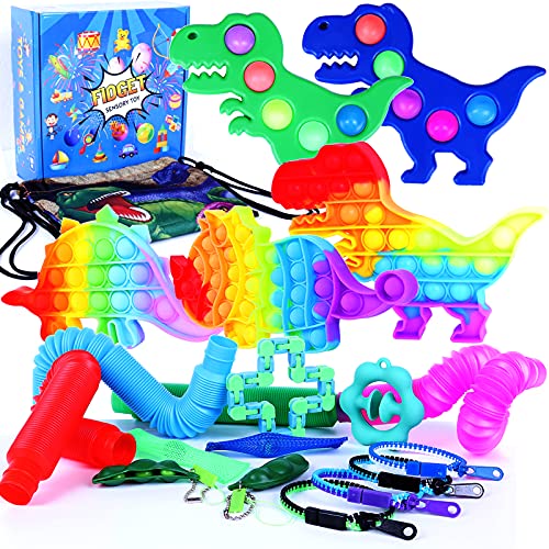 Fidget Pack Bulk Toy Gift Box for Girls Boys Kids Teen Adult Autism ...