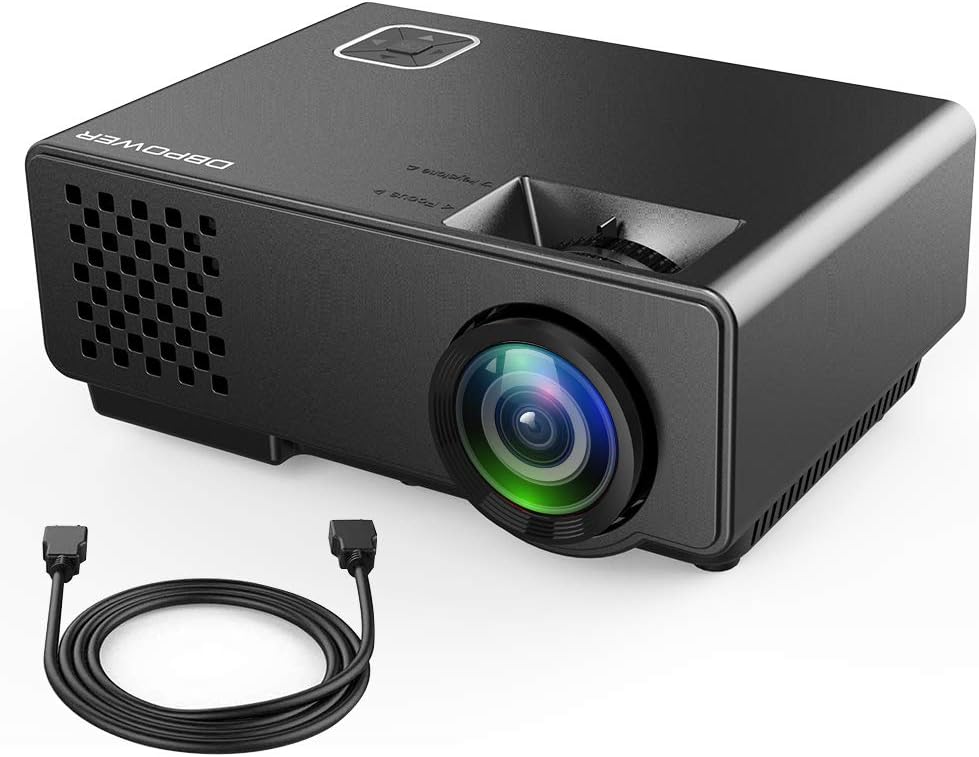 DBPOWER Proyector portátil LED de 1200 lúmenes, Proyector multimedia de ...