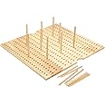 Amazon.com: Wood Pegboard Drawer Organizer Drawer Peg Wooden Peg Board ...