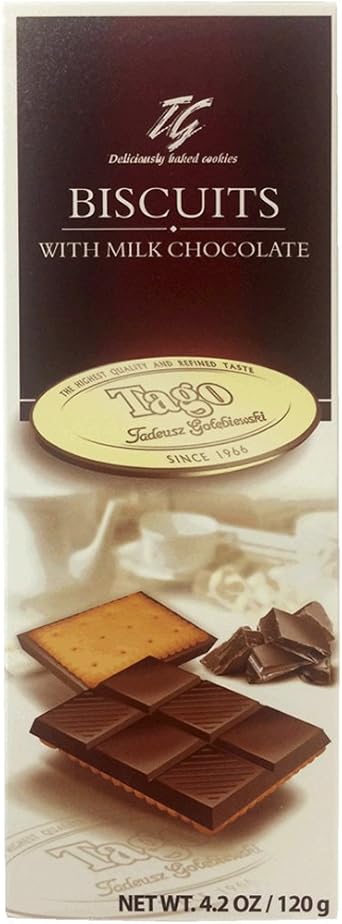 Tago Milk Chocolate Covered Biscuits 120 g (Pack of 6): Amazon.co.uk ...