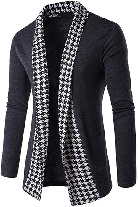 Cardigans Men Longra Cardigan para Largo Cardigan Hombres Open Modernas ...