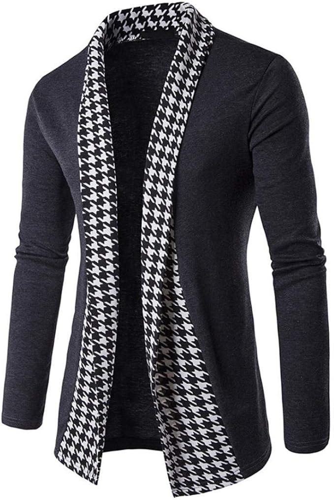 Cardigans Men Longra Cardigan para Largo Cardigan Hombres Open Modernas ...