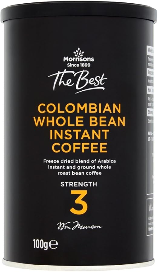 Morrisons The Best Colombian Whole Bean Instant Coffee, 100g: Amazon.co ...
