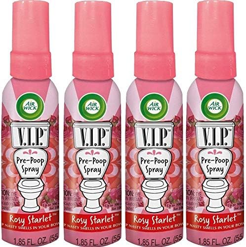 Air Wick V.I.P. Pre-Poop Toilet Spray | Rosy Starlet Scent | Contains ...