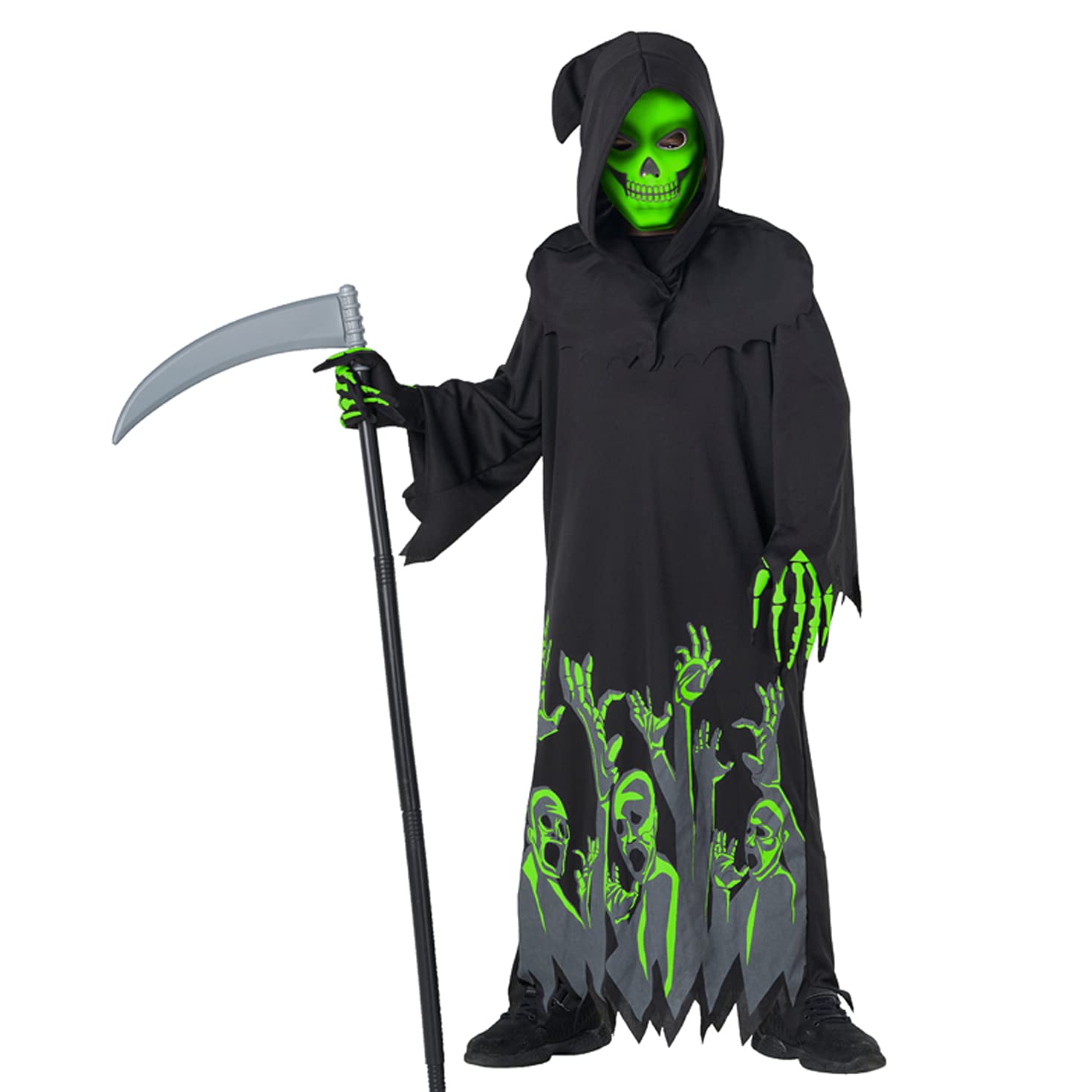 Mua Morph - Glow In The Dark Grim Reaper Costume Kids, Halloween ...