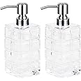 Amazon.com: Glass Soap Dispenser with Rectangular Pattern - 16 Oz, 304 ...