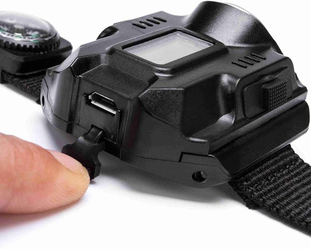 Heylas Rechargeable Watch LED Torch 300LM Waterproof Outdoor Torch ...