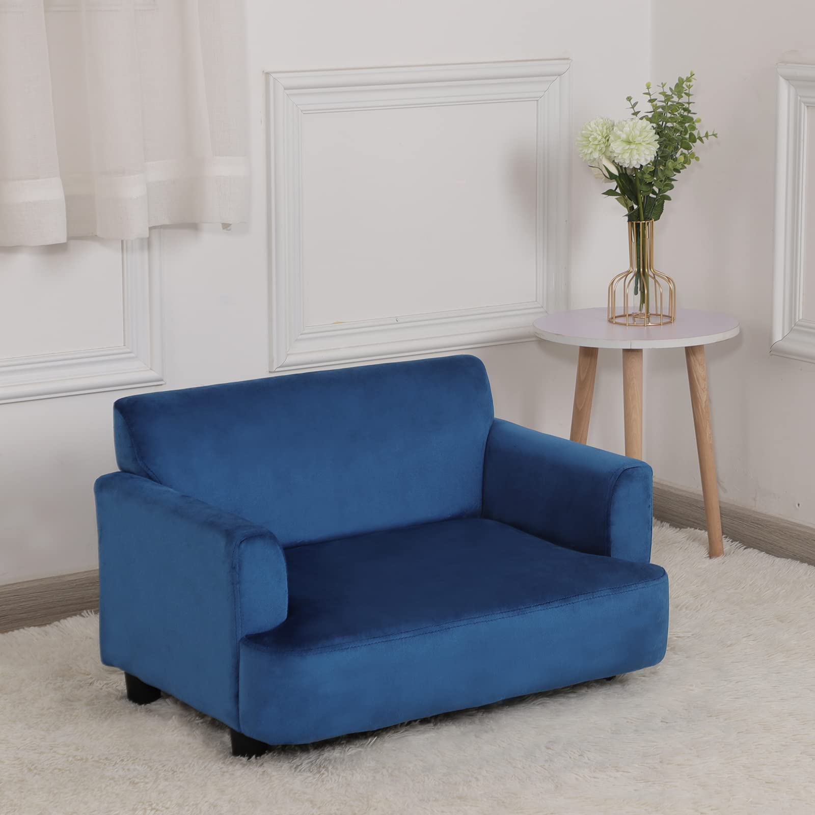 Mua Dog Sofas and Chairs for Small Pet, Pet Sofa Bed with Wooden Frame ...