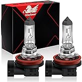 Amazon.com: NEWBROWN H8 Headlight Bulb H8 Halogen Bulb with Super White ...