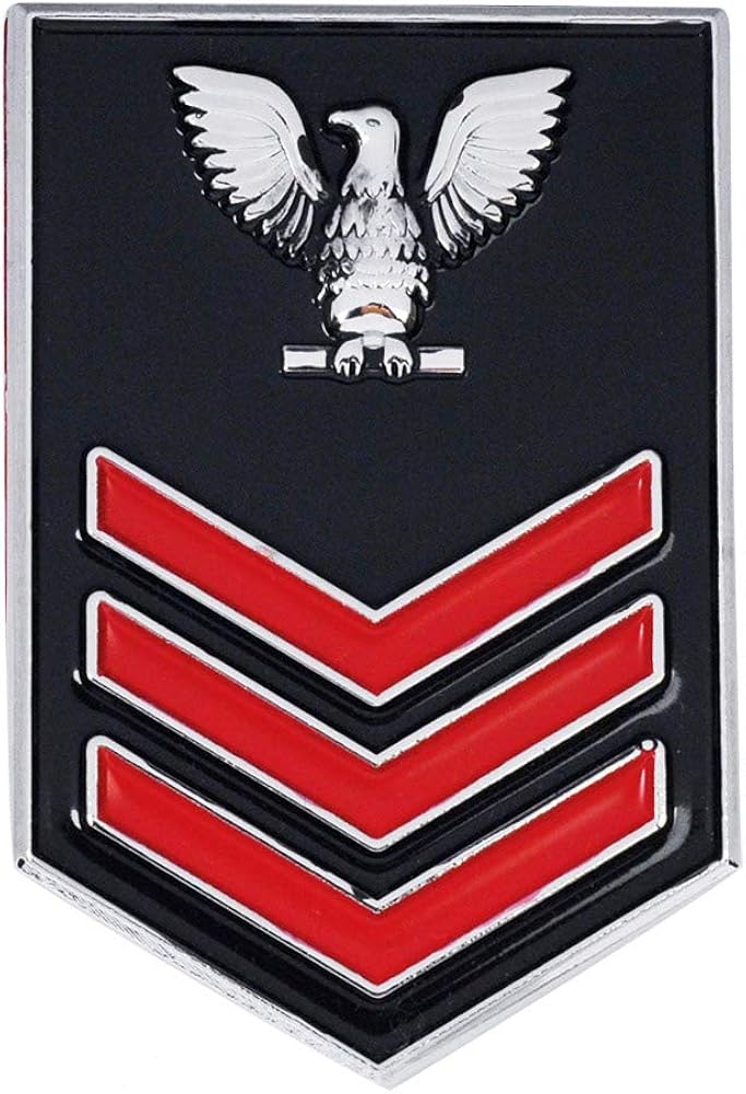 Amazon.com: U.S. Navy Petty Officer 1st Class Officially Licensed Car ...