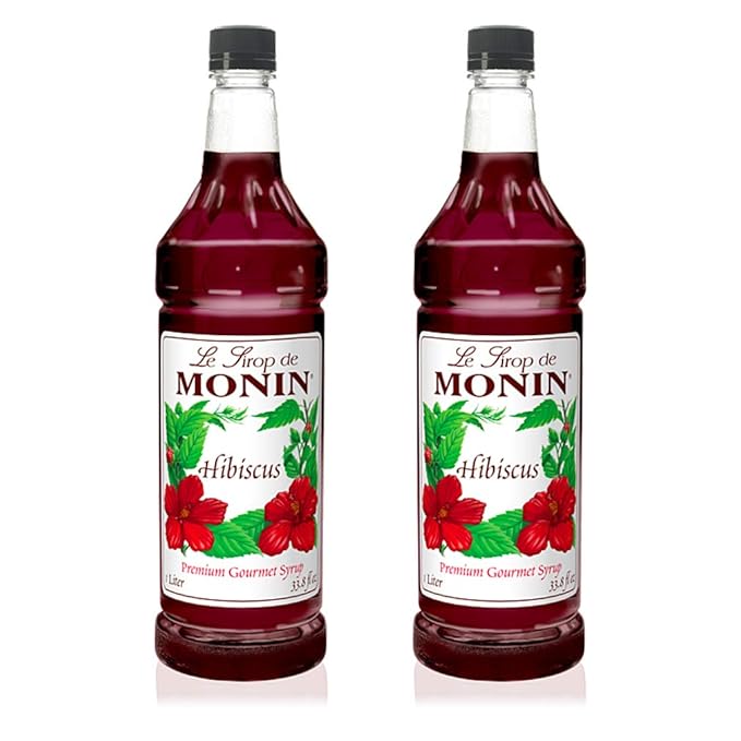 Amazon.com : Monin - Hibiscus Syrup, Unique Floral Flavor, Great for ...