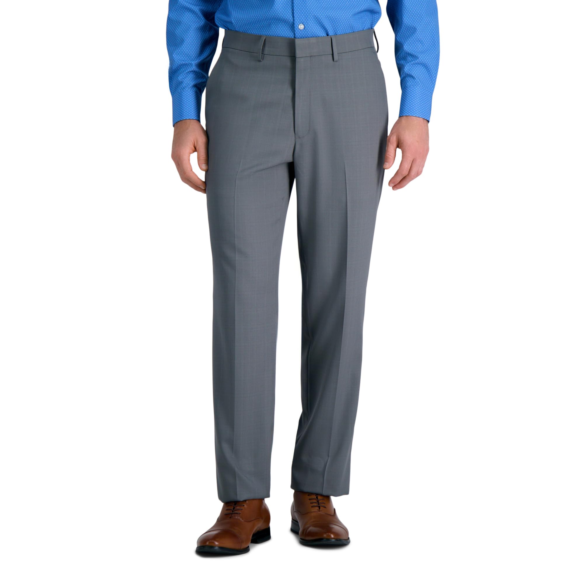 Haggar Men's Premium Comfort Dress Pant-Straight Fit Flat Front ...