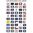Amazon.com: State Flags Poster 2025 Updated Edition US History ...