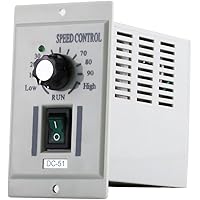 DC Motor Speed Controller AC 110V Input DC 24V-90V Output Motor Speed Controller Switch Electric ...