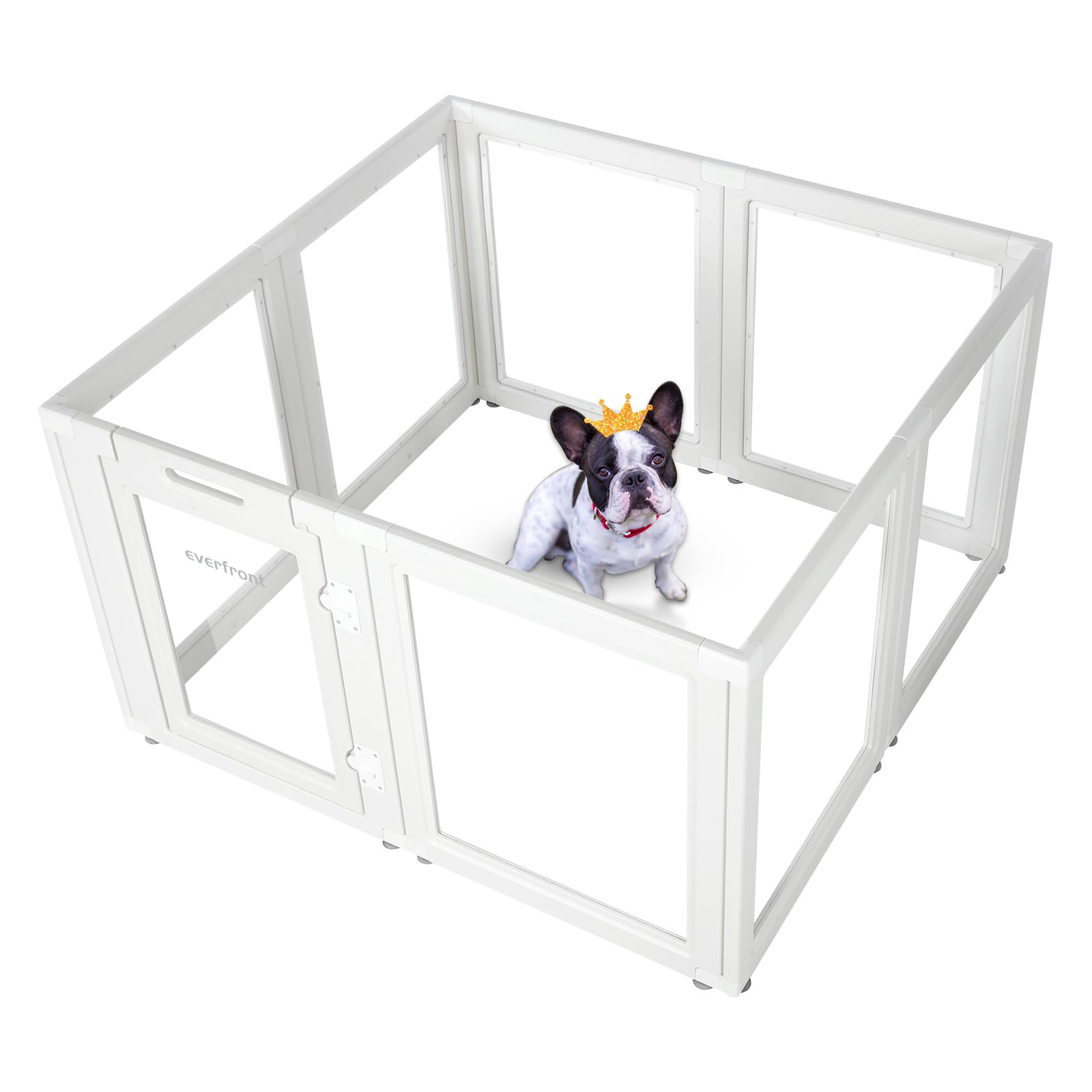 Everfront Clear Acrylic Plastic Dog Playpen Indoor,for Puppy Cat Rabbit ...