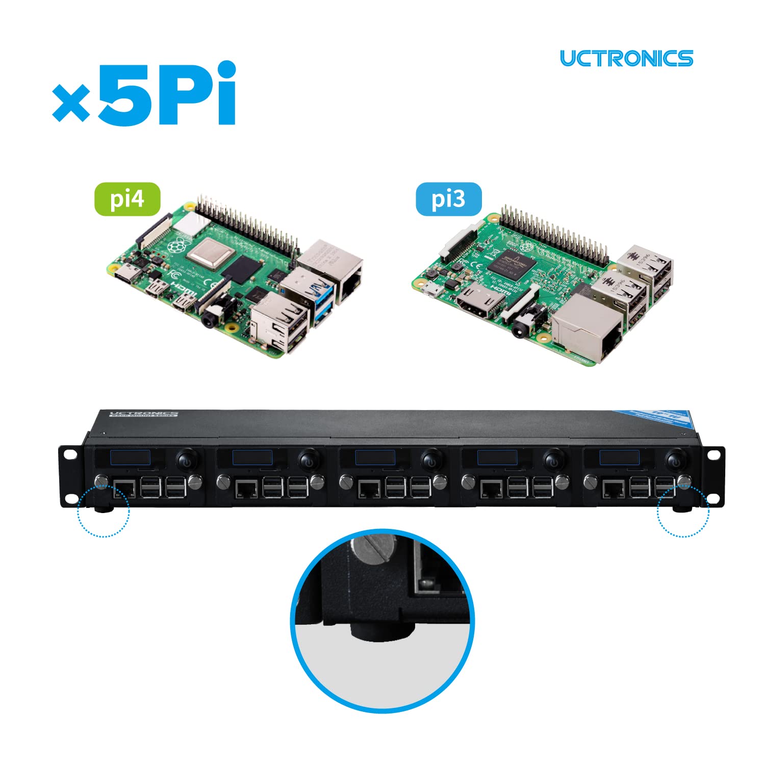 Mua UCTRONICS for Raspberry Pi Rackmount Complete Enclosure 2.0 with ...