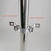 Wdwlbsm 2 PCS Antenna Mast Wall Mount Bracket, 2-1/2" to 3-2/5" OD ...